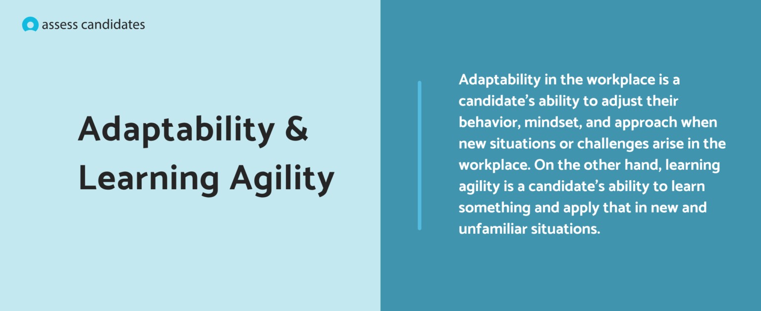 Measuring Adaptability and Learning Agility in Recruitment